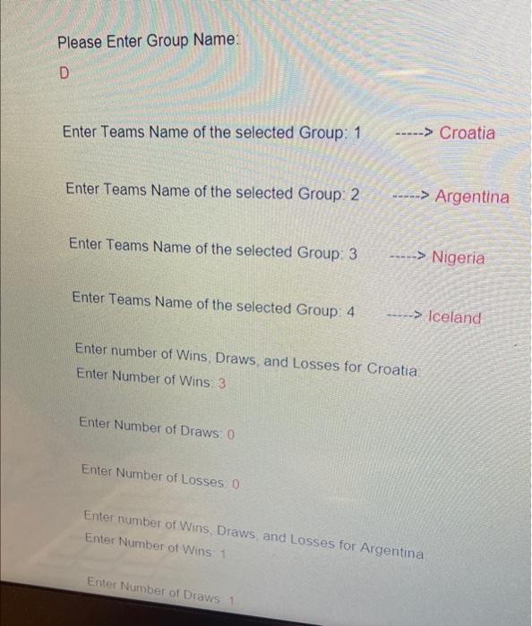 Solved Program 21 Fifa Word Cup 2018 4 Marks In The 6499
