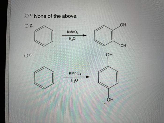 Solved when cyclohexene is treated with aqueous KMnO4 it | Chegg.com