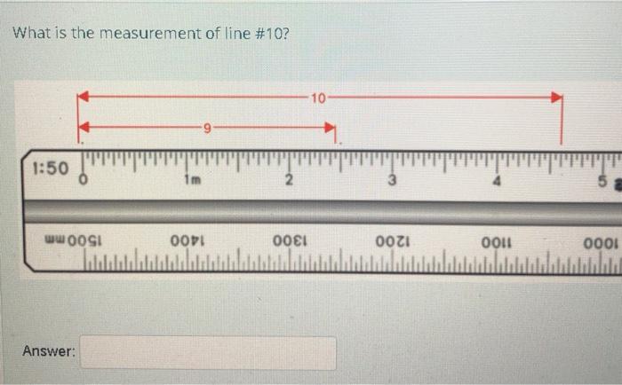 Solved What is the measurement of line #9?What is the | Chegg.com
