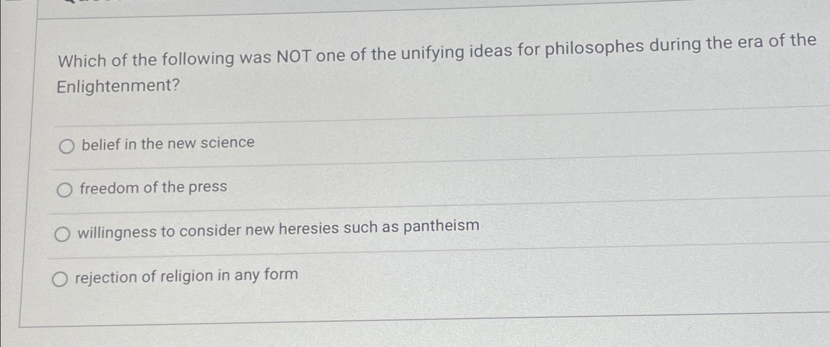 Solved Which of the following was NOT one of the unifying | Chegg.com