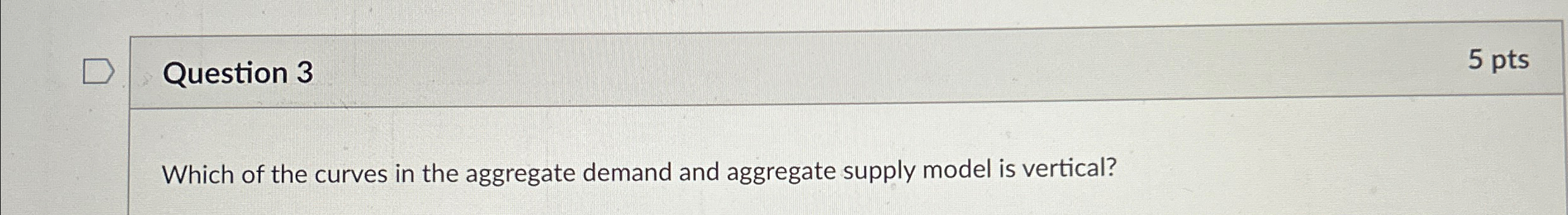 Solved Question 35 ﻿ptsWhich of the curves in the aggregate | Chegg.com