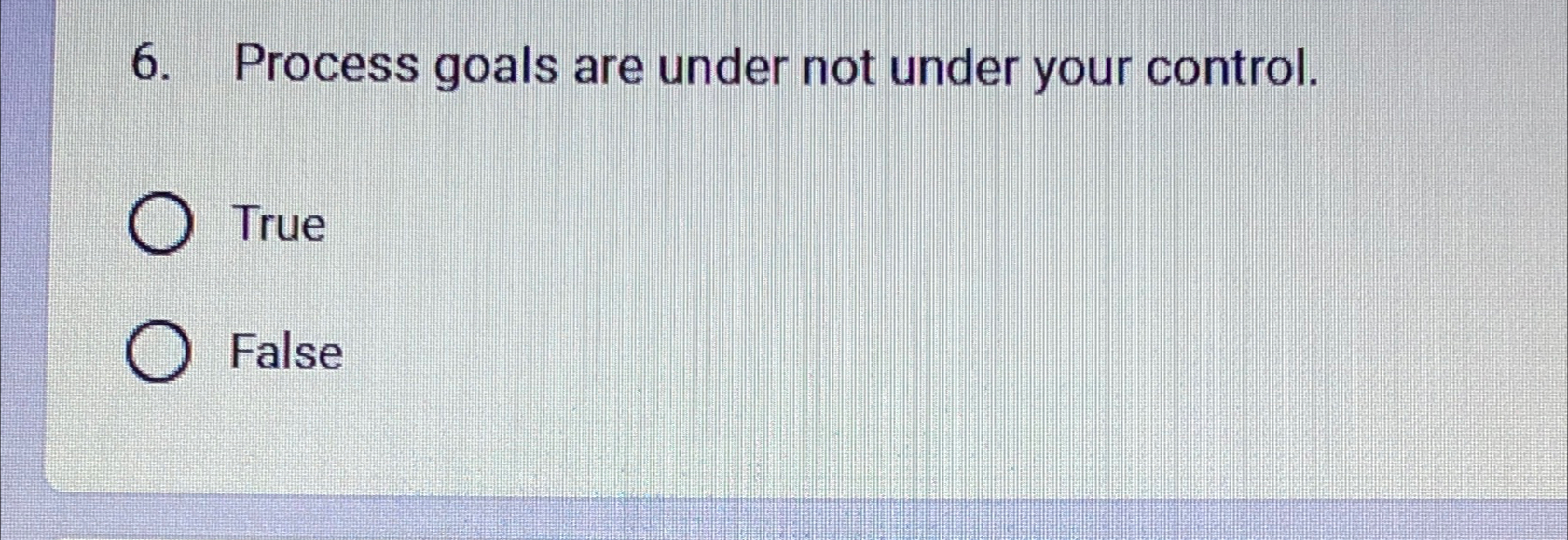 Solved • ﻿Process goals are under not under your | Chegg.com