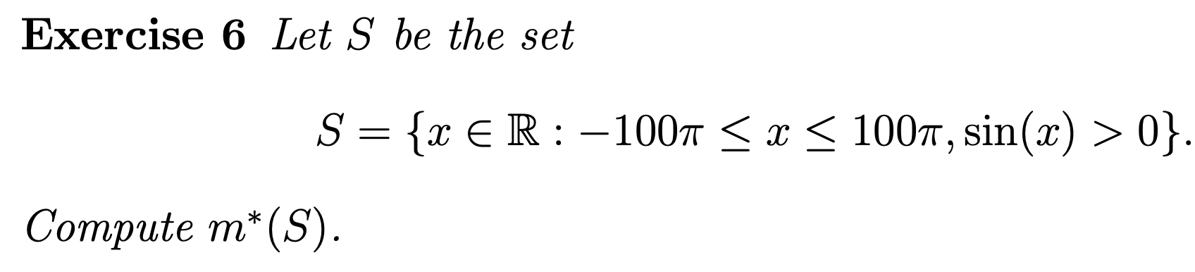 Solved Exercise 6 ﻿Let S be ﻿the | Chegg.com