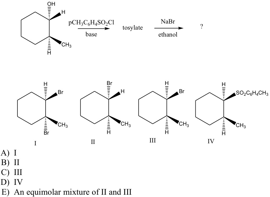 Solved I II III IV An equimolar mixture of II and III | Chegg.com
