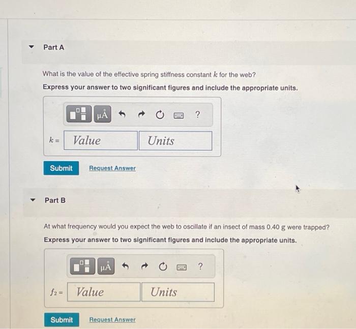 Solved What is the value of the effective spring stiffness | Chegg.com
