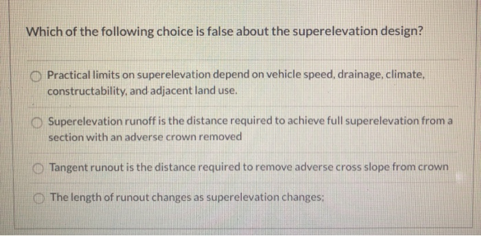 Solved Which of the following choice is false about the | Chegg.com