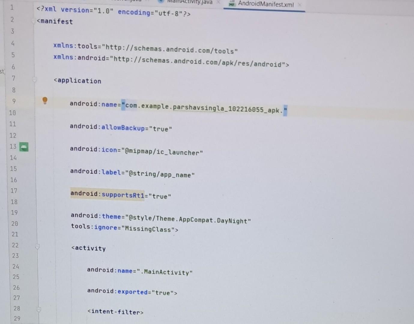 Solved Merge Errors Error: Missing 'name' key attribute on | Chegg.com