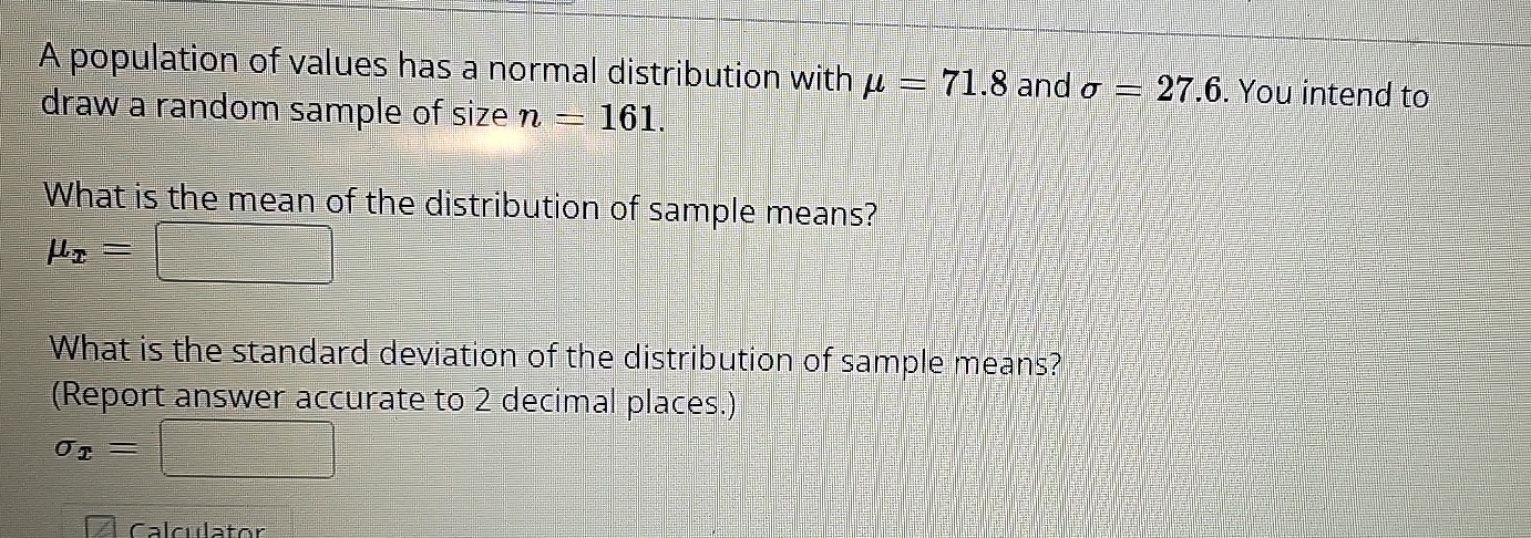 Solved A population of values has a normal distribution with | Chegg.com
