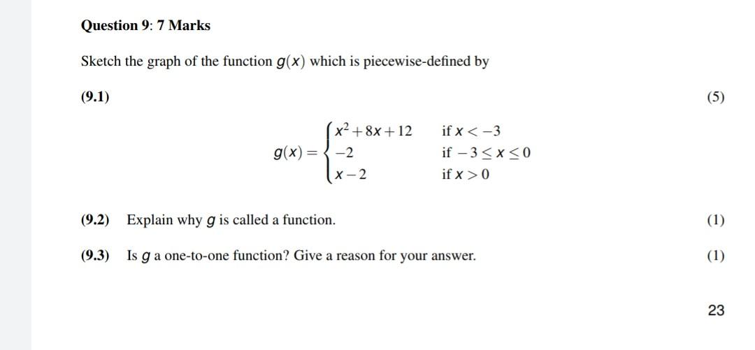 Solved Sketch the graph of the function g(x) which is | Chegg.com