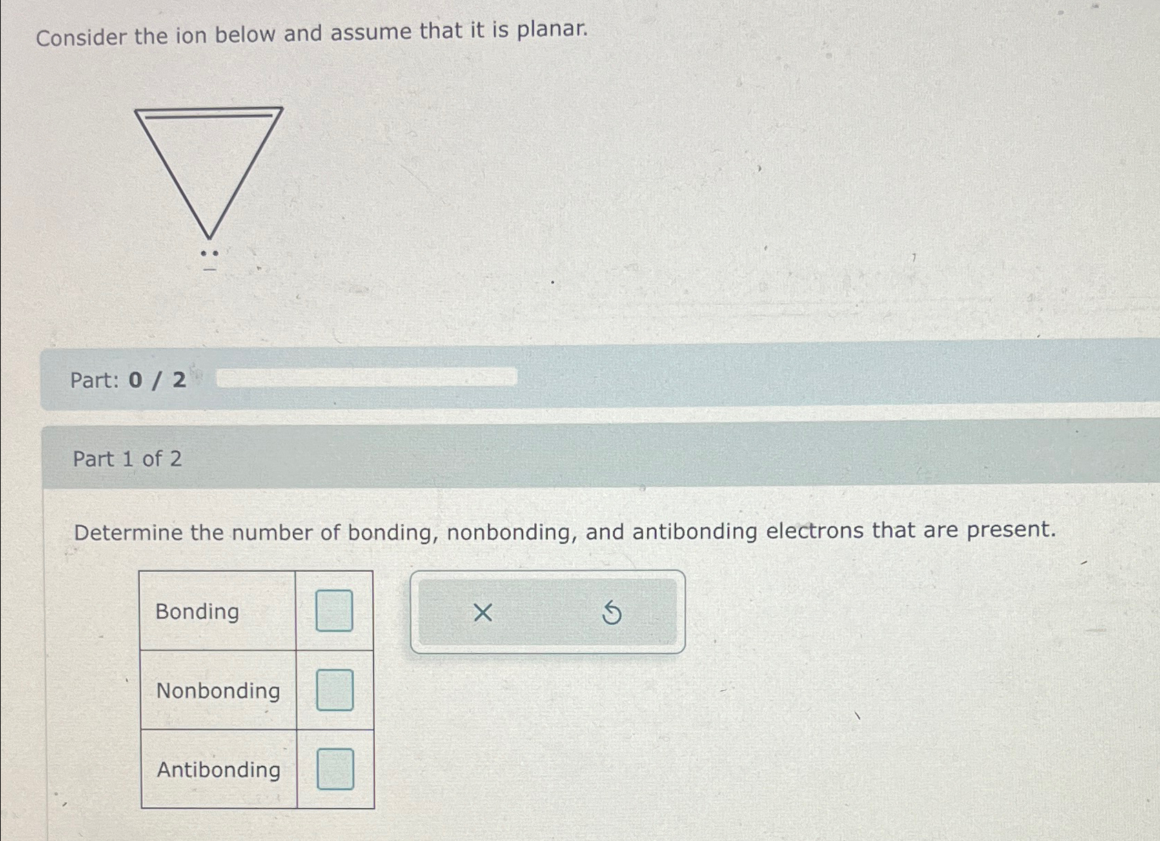 Solved Consider the ion below and assume that it is | Chegg.com