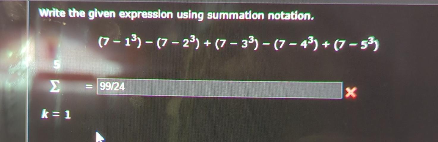 Solved Write the given expression using summation | Chegg.com