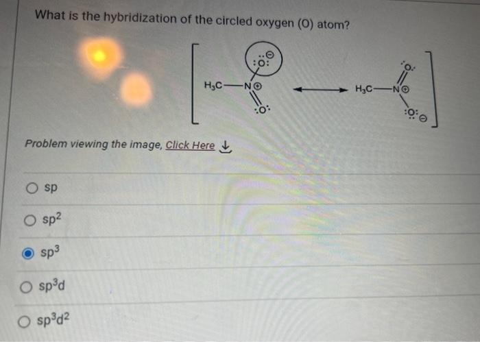 Solved What is the hybridization of the circled oxygen (O) | Chegg.com