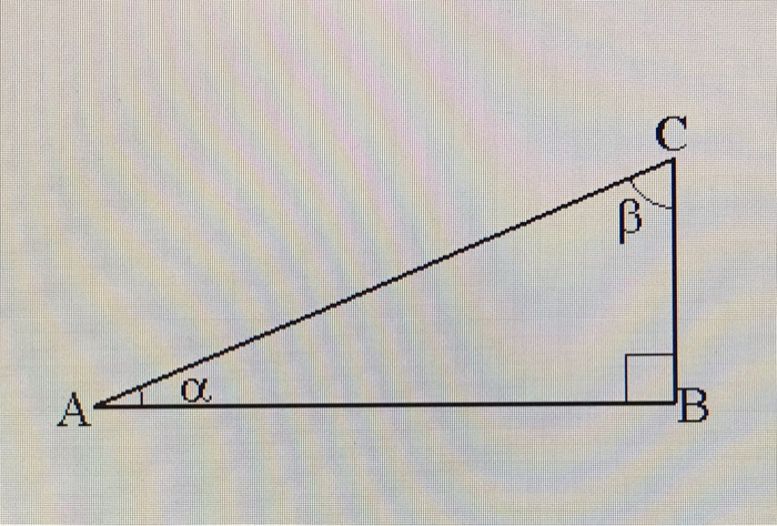 Solved (10 points) Refer to the right triangle in the | Chegg.com