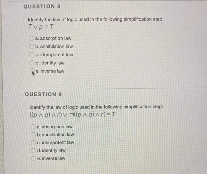 Solved Given the predicate form below, find the enumerated | Chegg.com
