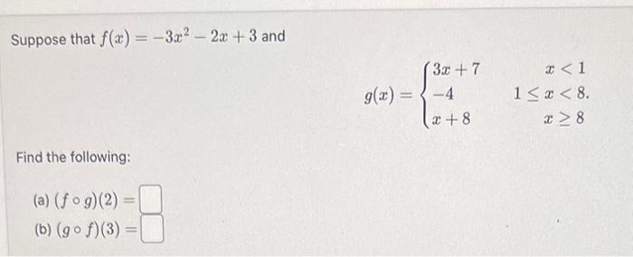 Solved Find The Domain Of Each Function If The Answer Is