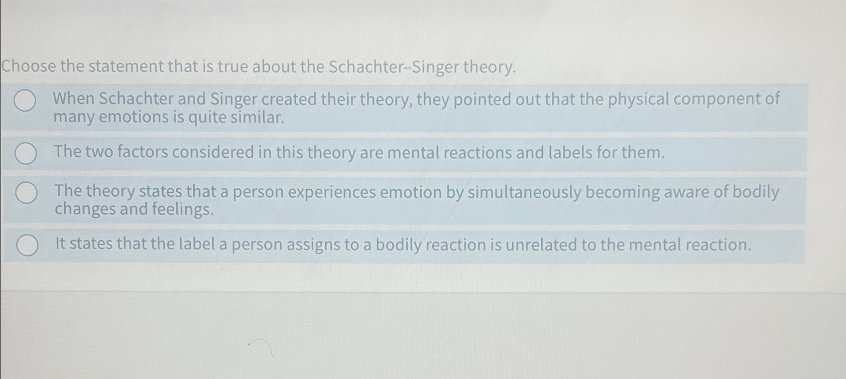 Solved Choose the statement that is true about the | Chegg.com