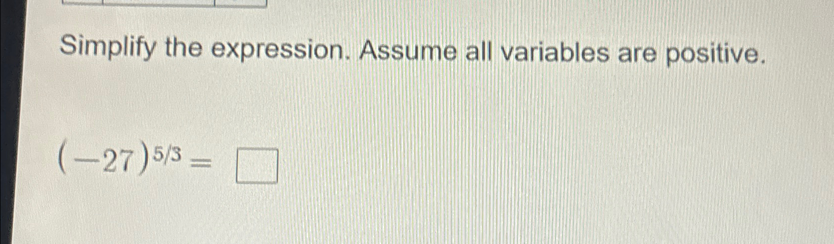 Solved Simplify the expression. Assume all variables are | Chegg.com