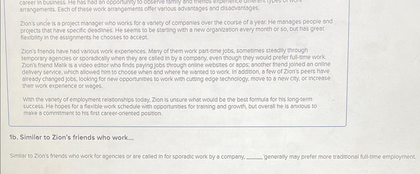 Solved career In business. He has had an opportunity to | Chegg.com