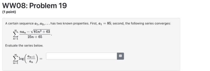 Solved A certain sequence a1,a2,… has two known properties. | Chegg.com