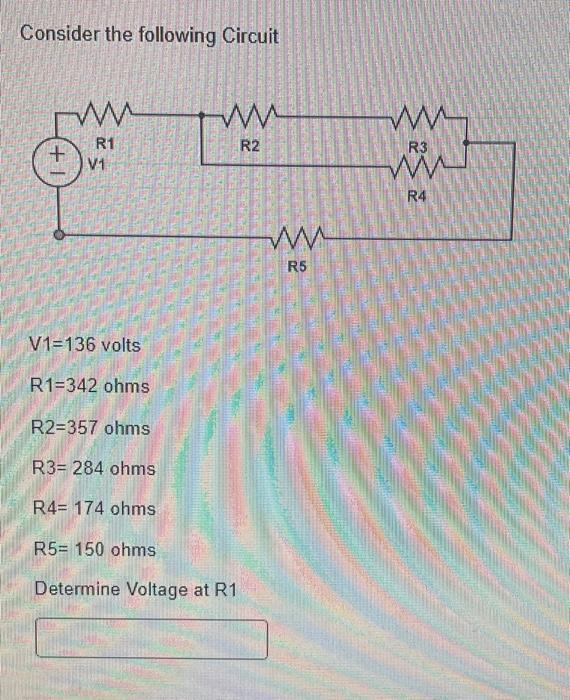 Solved Consider the following Circuit V1 =136 volts | Chegg.com