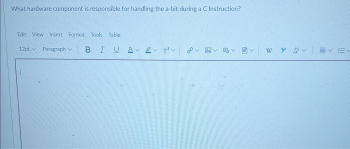 Solved What hardware component is responsible for handling | Chegg.com