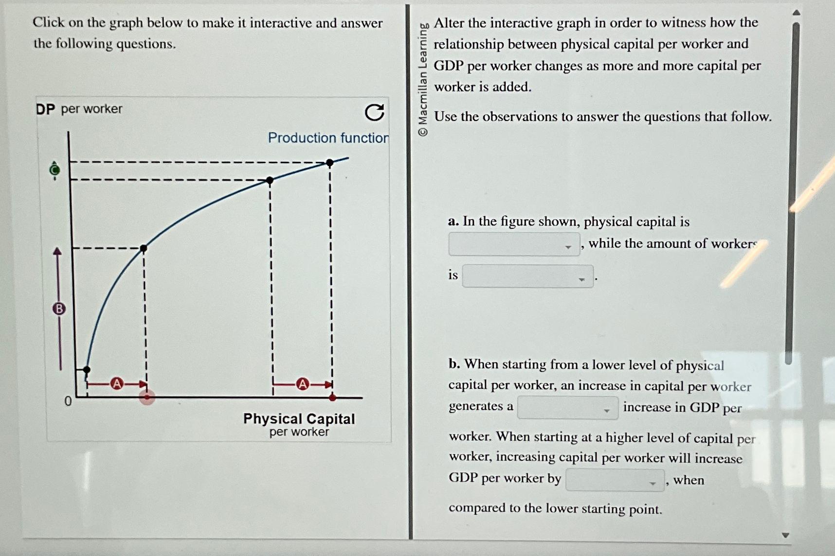 Solved Click on the graph below to make it interactive and | Chegg.com