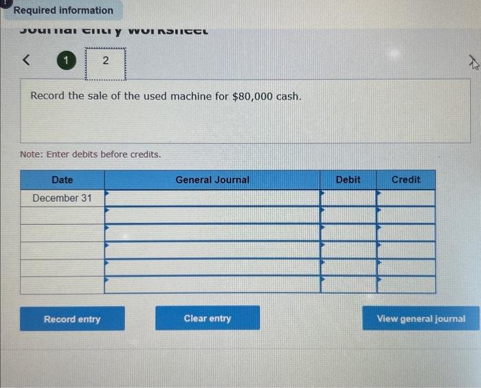 Solved prepare the journal entries to record the machines | Chegg.com