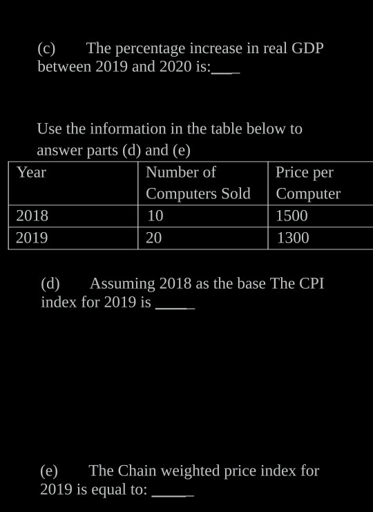 Solved 2. (5 points each). You are given the following data | Chegg.com
