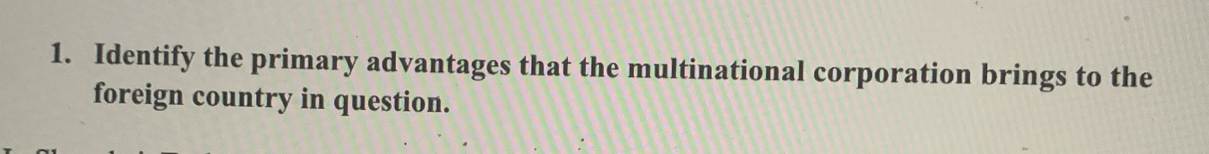 Solved Identify the primary advantages that the | Chegg.com