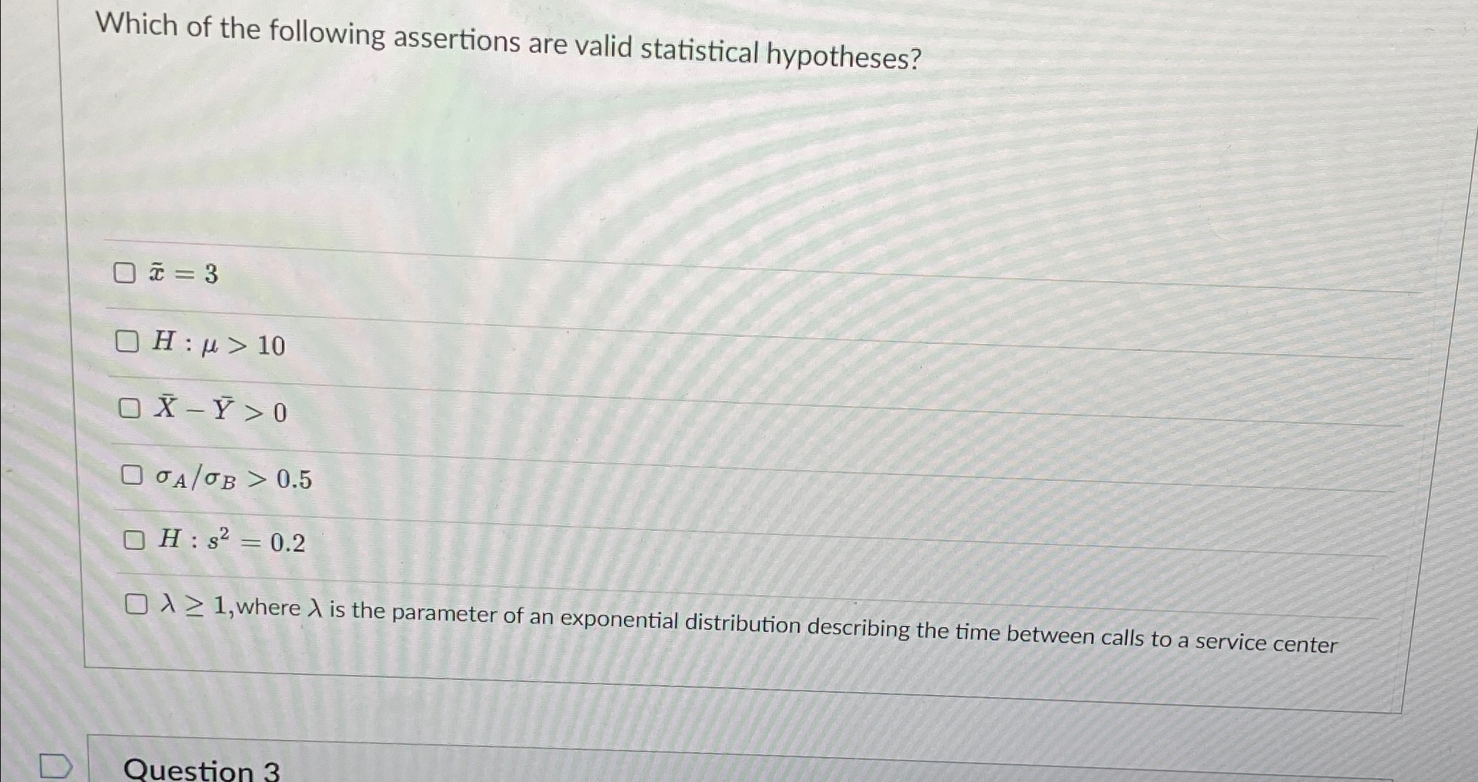 Solved Which of the following assertions are valid | Chegg.com