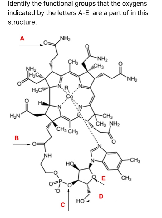 Solved identify the functional groups that the oxygens | Chegg.com