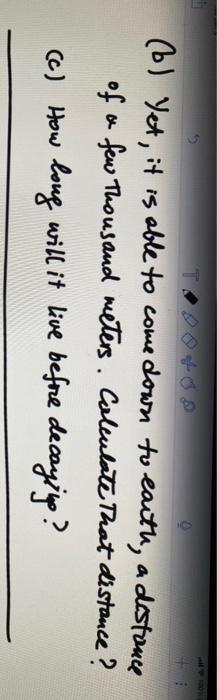 Solved I simple questions - 1 An elementary particle decays | Chegg.com