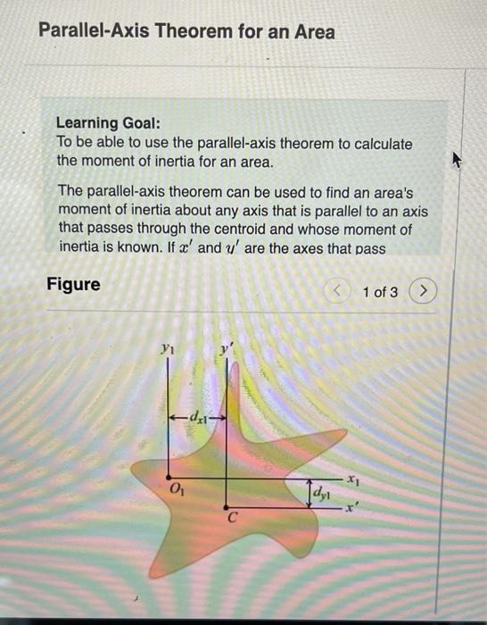 Solved Parallel-Axis Theorem for an Area Learning Goal: To | Chegg.com