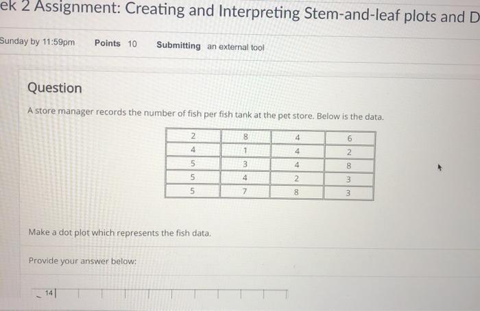 Solved ek 2 Assignment: Creating and Interpreting | Chegg.com