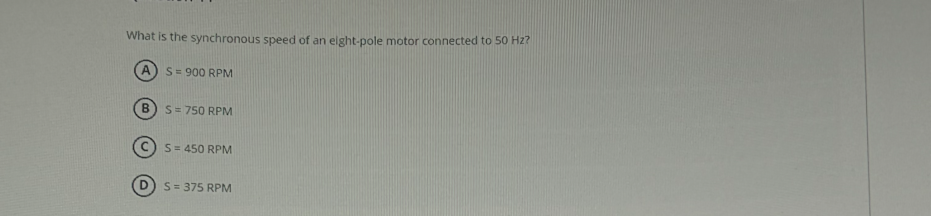 High Quality SOLUTION What is the synchronous speed of an eight-pole motor | Chegg.com