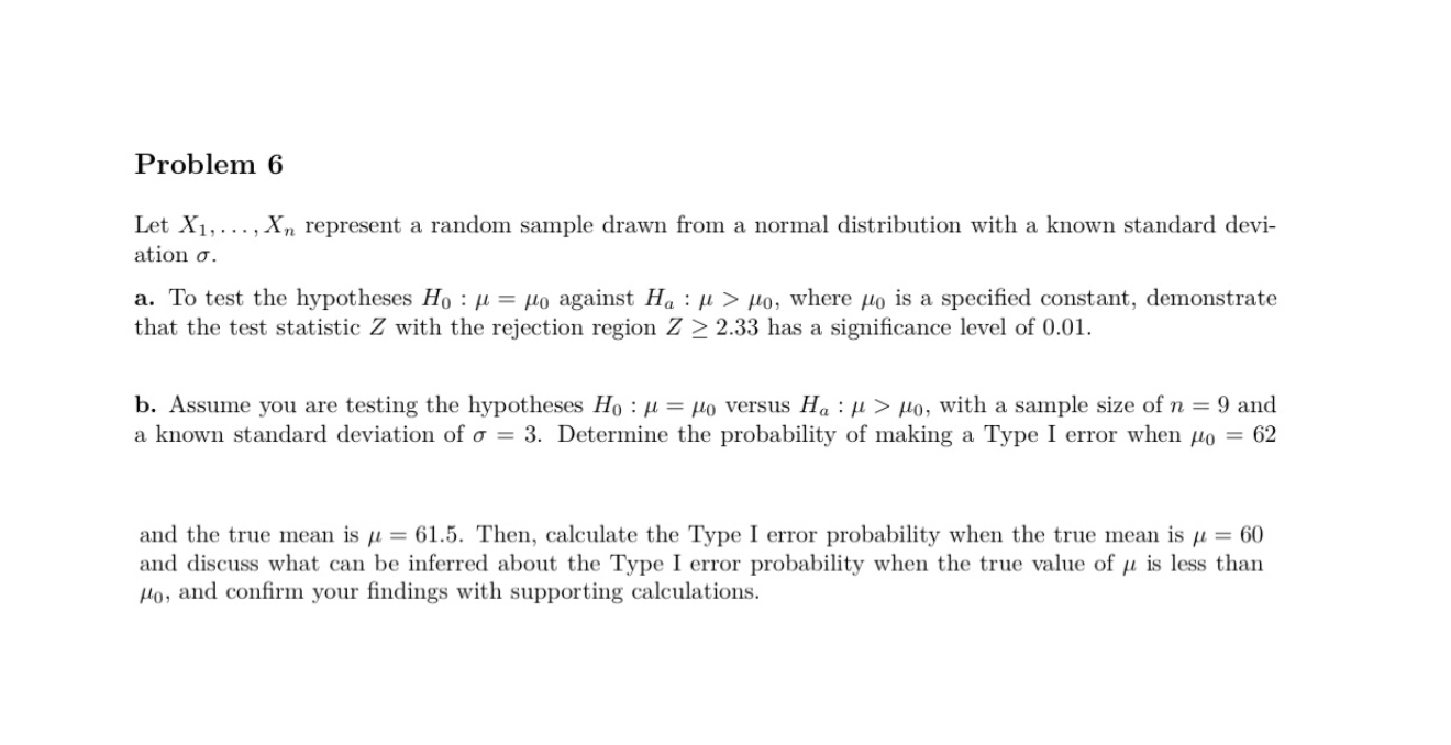 Solved Problem 6Let x1,dots,xn ﻿represent a random sample | Chegg.com