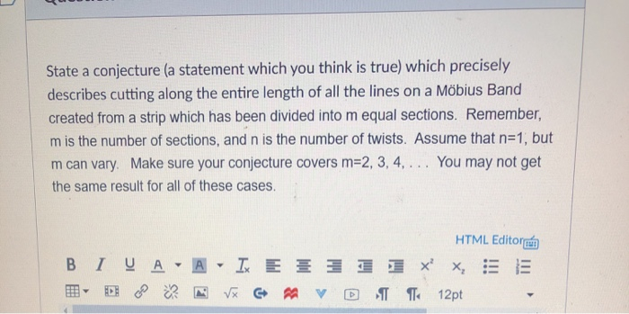 State a conjecture (a statement which you think is | Chegg.com