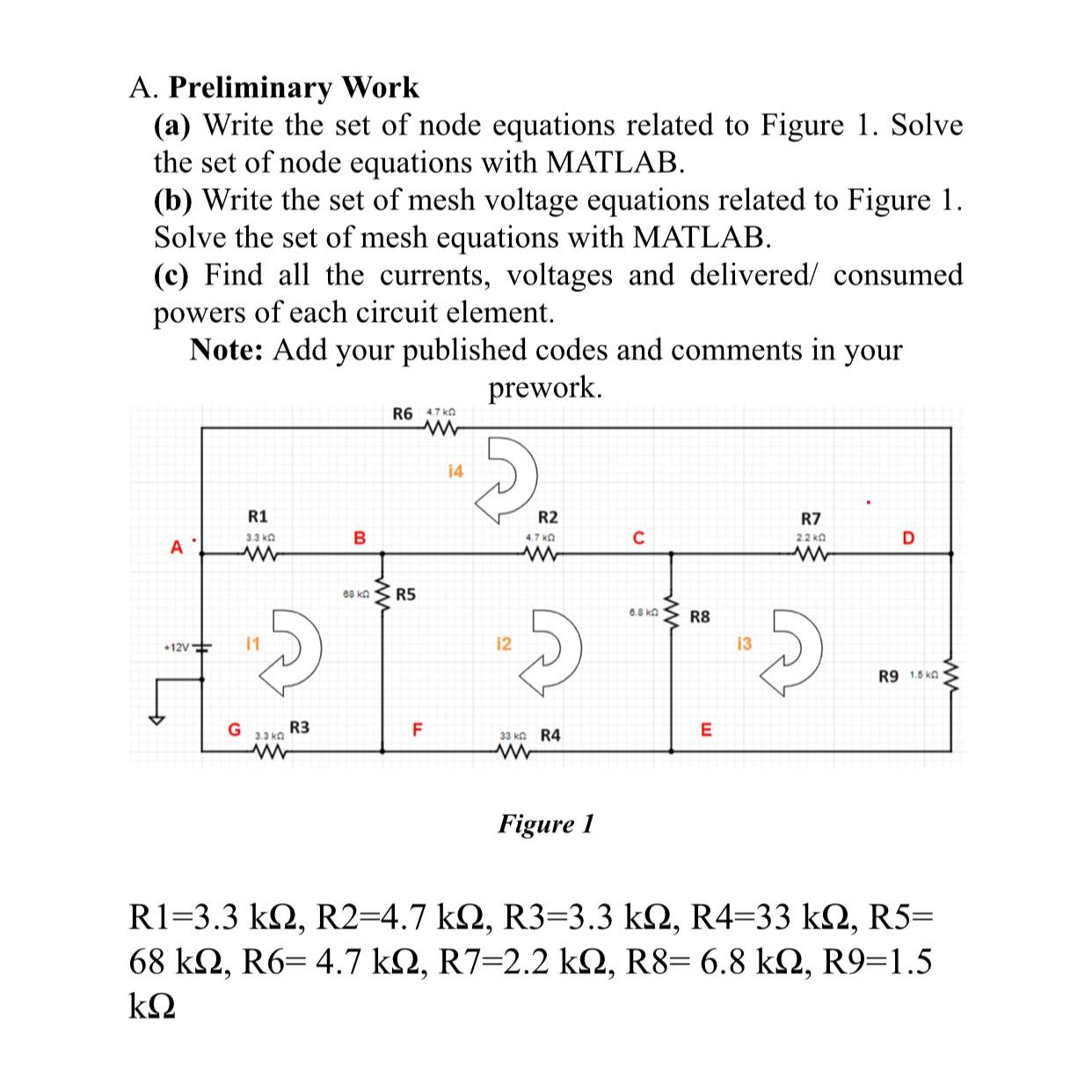Solved A. ﻿Preliminary Work(a) ﻿Write the set of node | Chegg.com