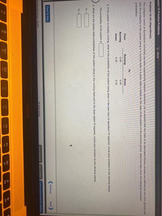 Solved apter 16 Practice Problems Book Problem 16-03 | Chegg.com