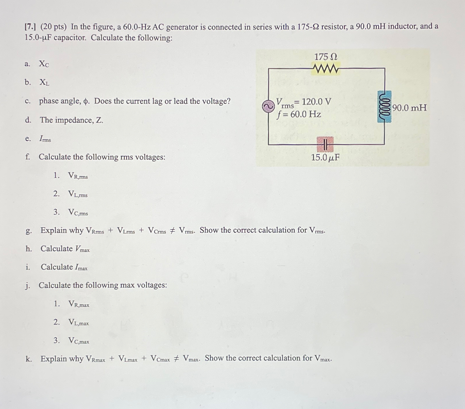 Solved Please answer this question and show all work! | Chegg.com