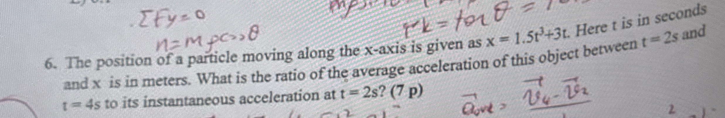 Solved The position of a particle moving along the x-axis is | Chegg.com