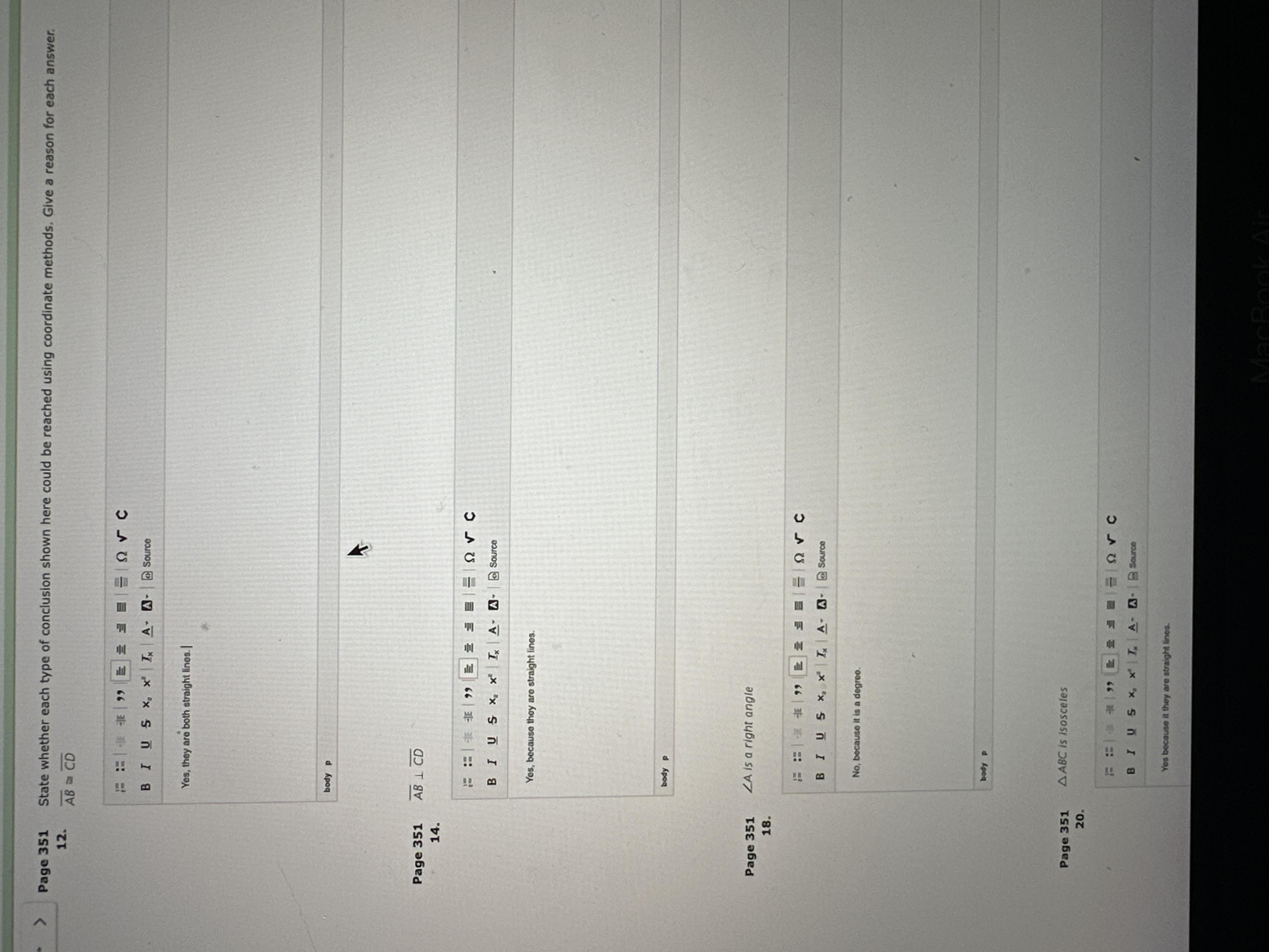please help me with these four so I can check my | Chegg.com
