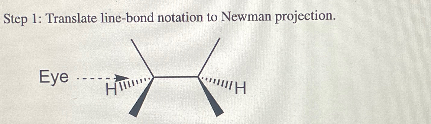 Solved Step 1: Translate line-bond notation to Newman | Chegg.com