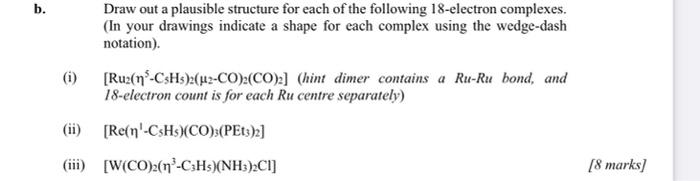 Solved b. Draw out a plausible structure for each of the | Chegg.com
