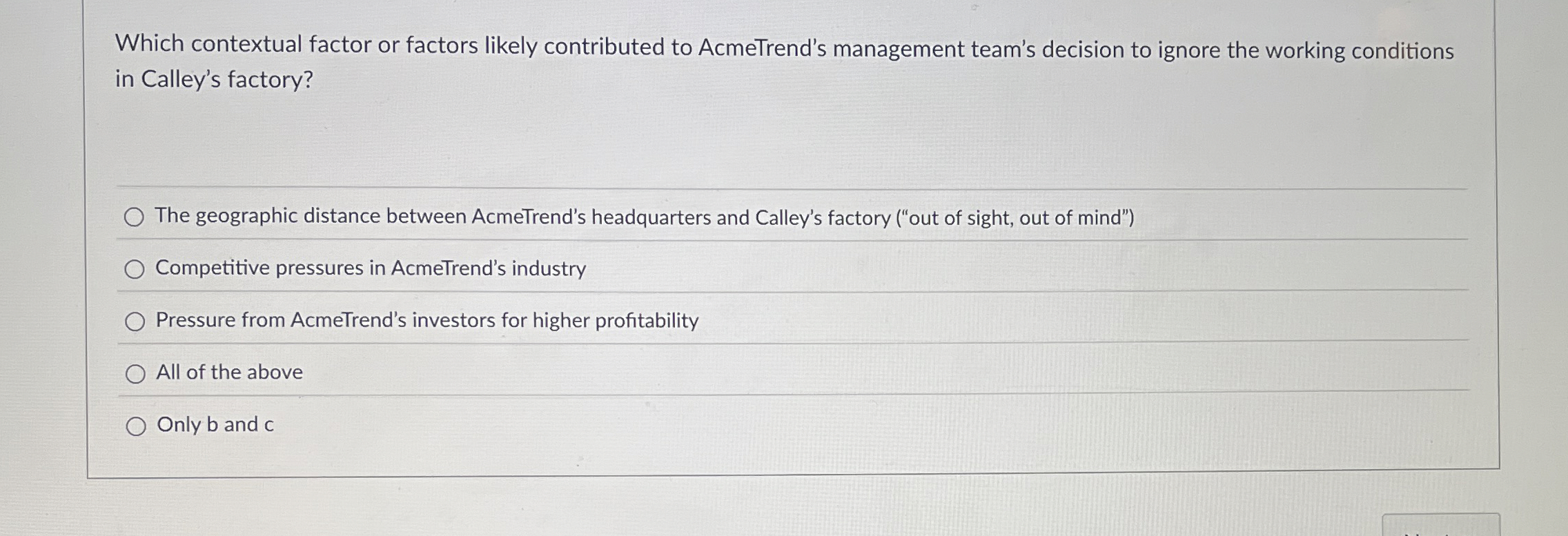 Solved Which contextual factor or factors likely contributed | Chegg.com