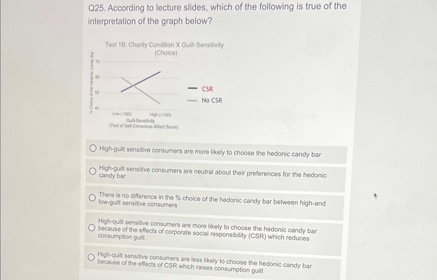 Solved Q25. ﻿According to lecture slides, which of the | Chegg.com