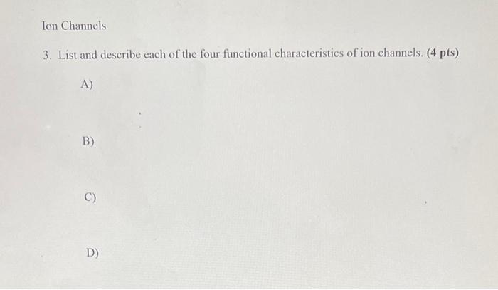 Solved 3. List and describe each of the four functional | Chegg.com