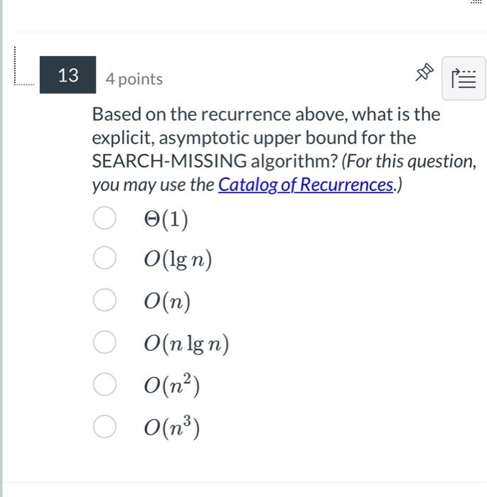 Solved analysis We have been given a large, unsorted, | Chegg.com