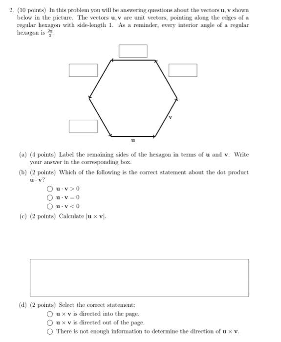 2. (10 points) In this problem you will be answering | Chegg.com