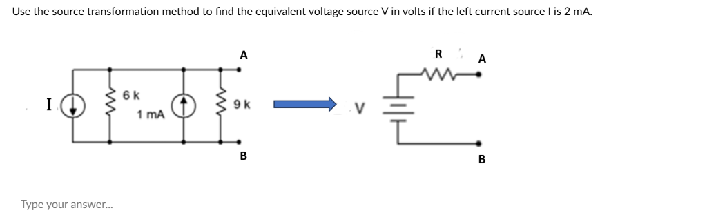 Solved Use the source transformation method to find the | Chegg.com